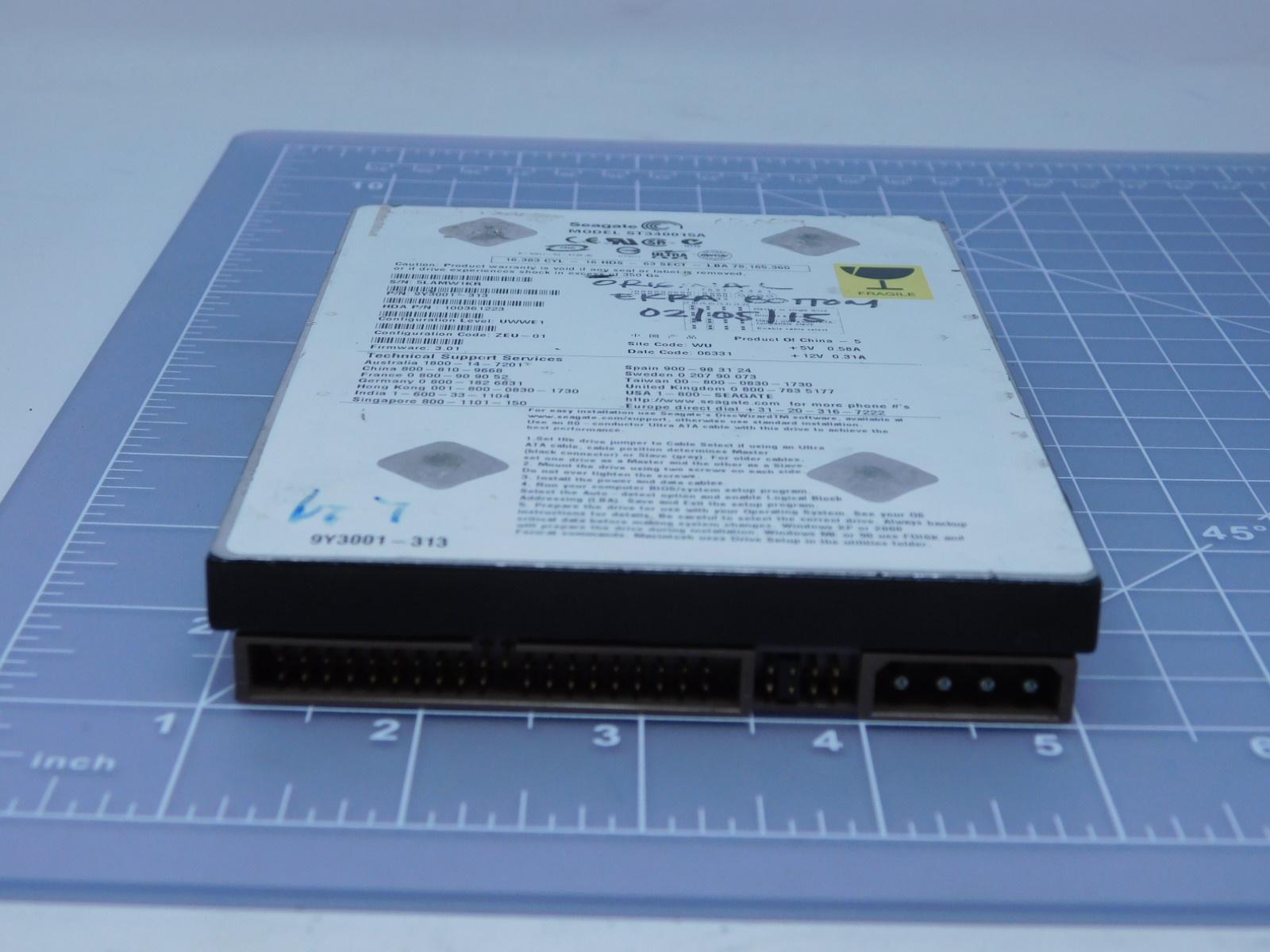 Seagate ST340015A 9Y3001-313 Hard Drive T144024 | eBay